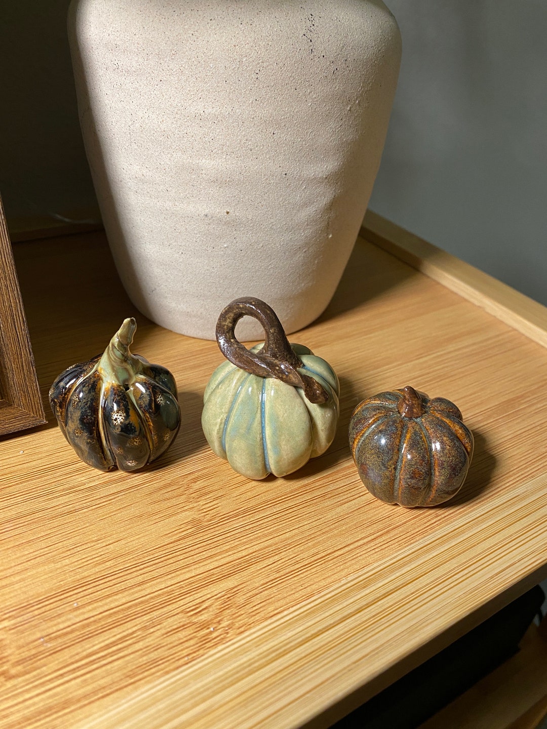 Handmade Ceramic Pumpkins - Set of 3 (SET A) - Etsy