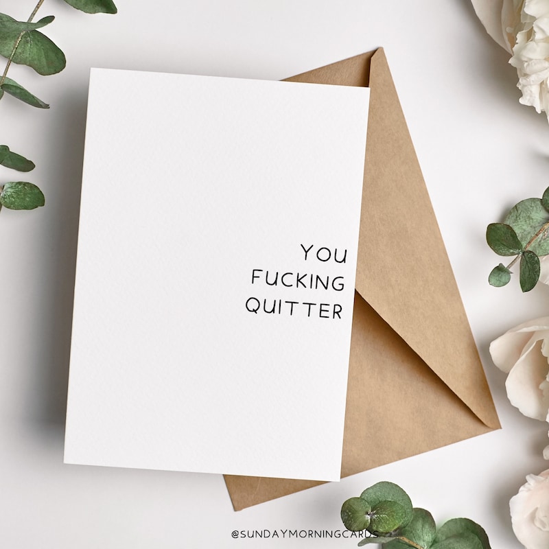 Quitting Job Card - Etsy