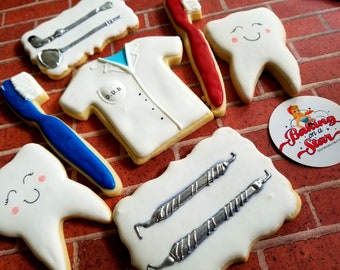 Tooth Shaped Cookies | Etsy