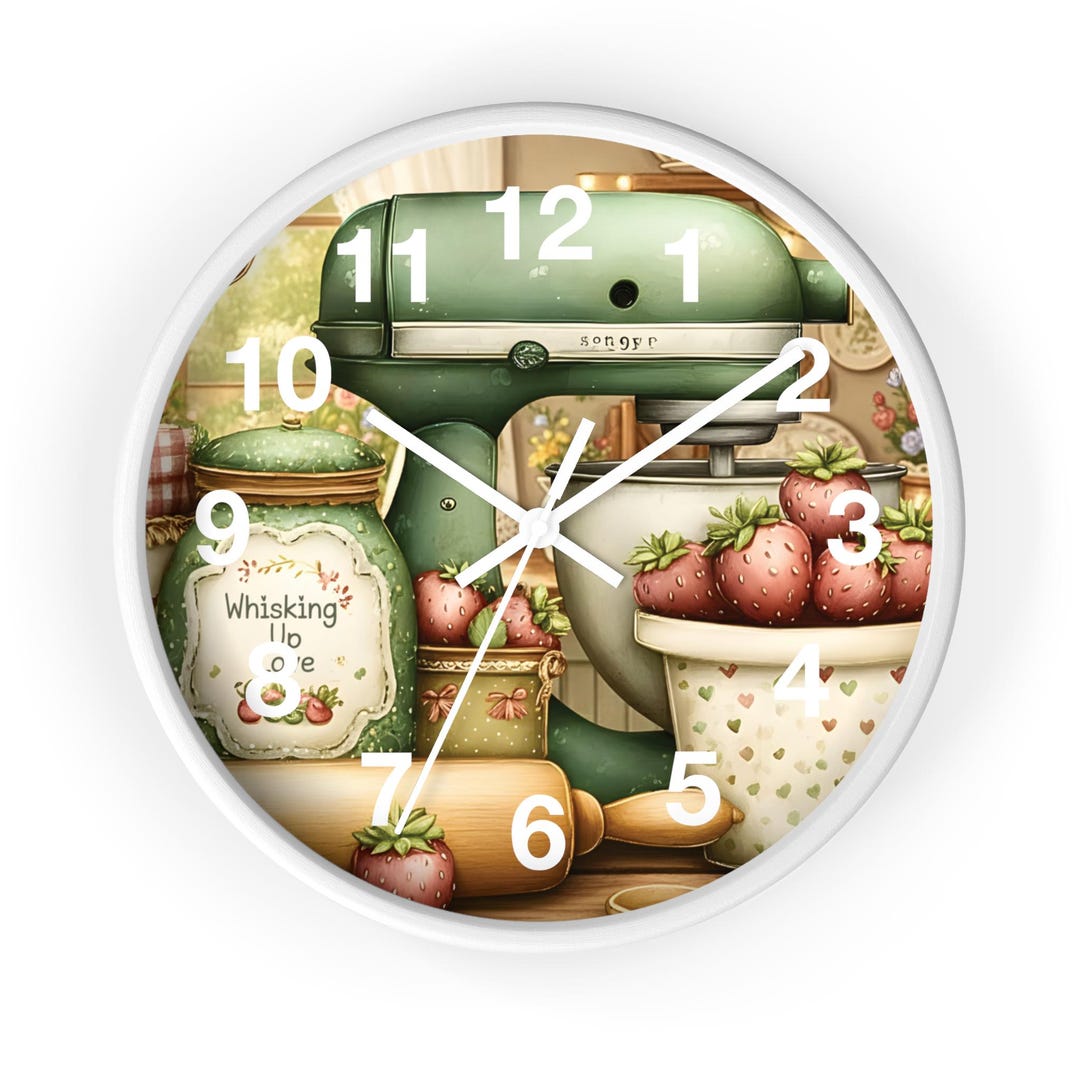 Kitchen Mixer Wall Clock | Farmhouse Baking Decor - Etsy