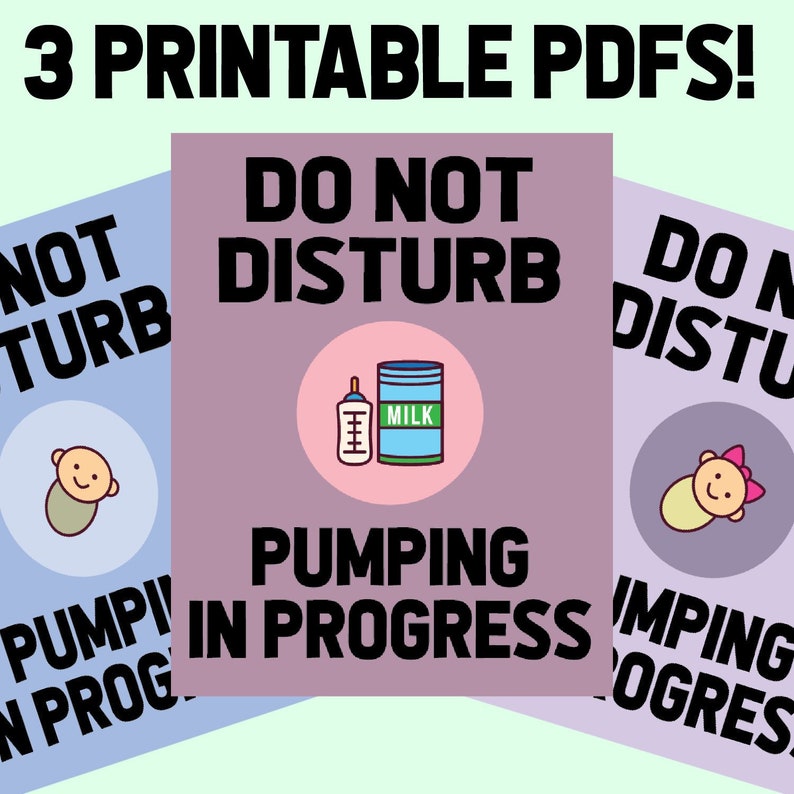 Pumping in Progress Sign for Work - Etsy