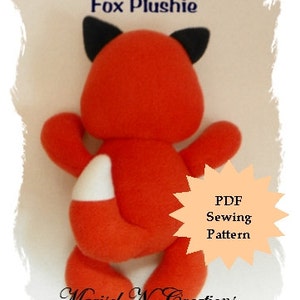 Stuffed Animal Sewing Pattern, Plush Sewing Pattern PDF - Fox, Softie ...