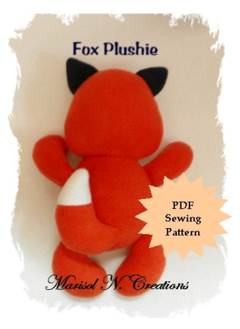 Stuffed Animal Sewing Pattern, Plush Sewing Pattern PDF - Fox, Softie ...