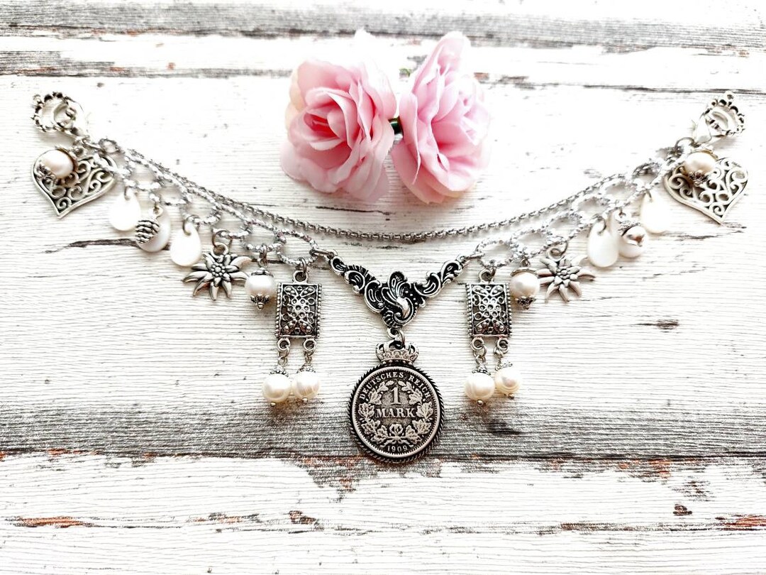 Charivari Chain for Dirndl / Nostalgic DM Coin Replica Traditional ...