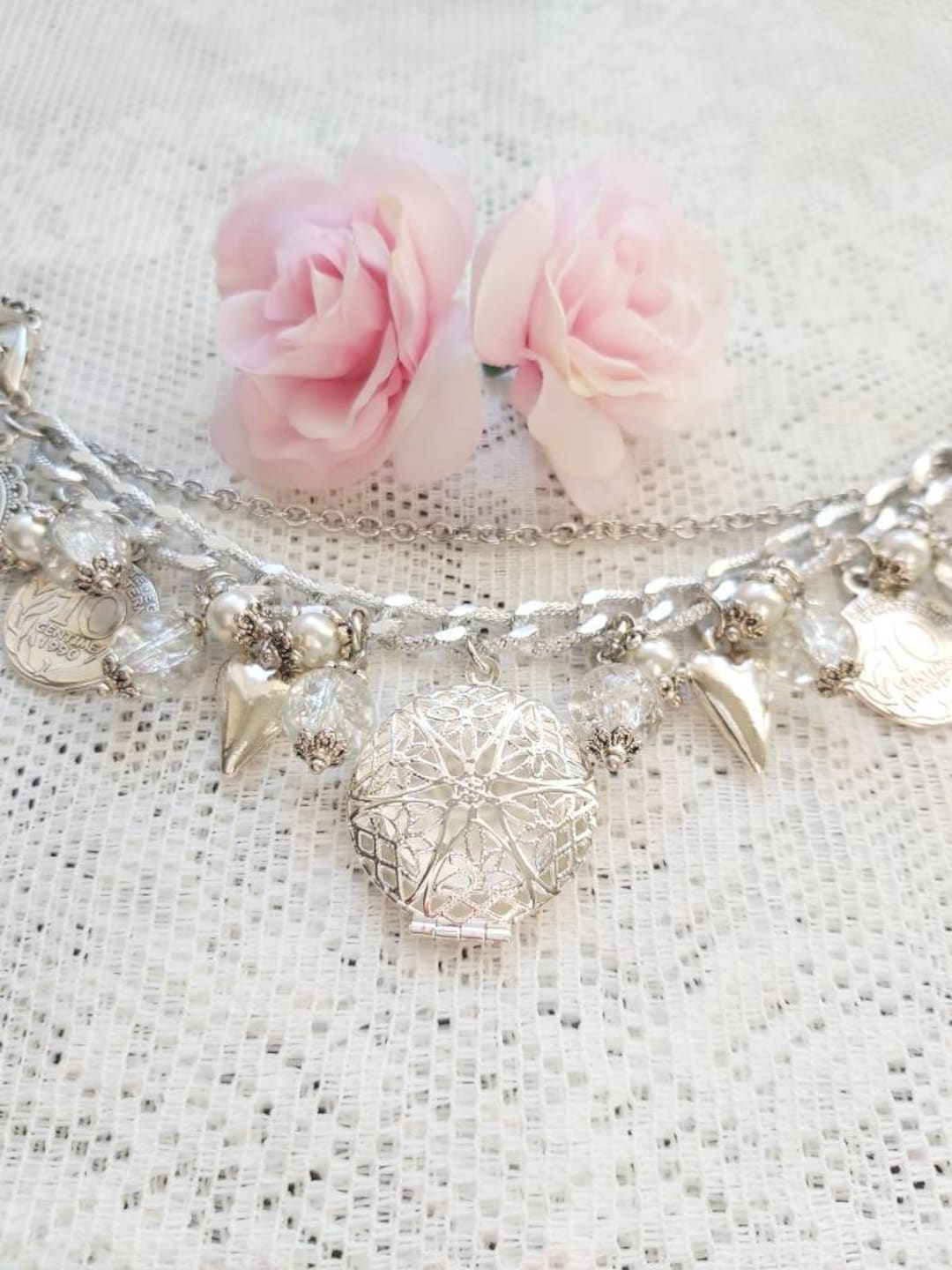 Charivari Necklace for the Dirndl With Photo Memorial/ Traditional ...