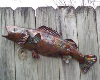 Walleye metal art | Etsy