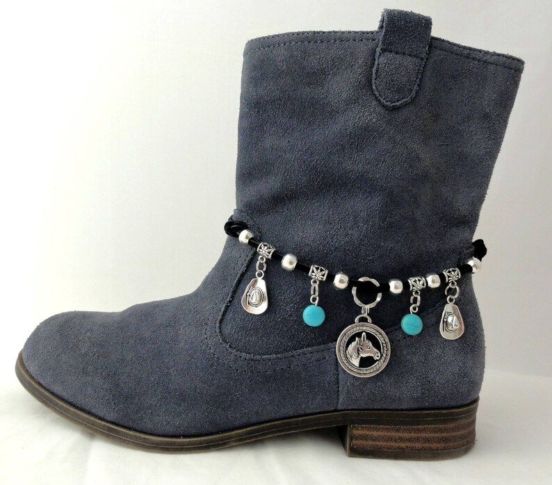 Cowboy Boot Anklet Jewelry Turquoise Boot Jewelry Laredo | Etsy