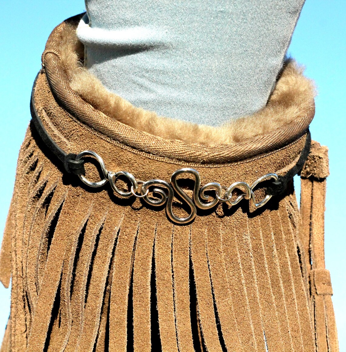 Decorative Boot Jewelry Silver Scroll Boot Jewelry Twist in | Etsy