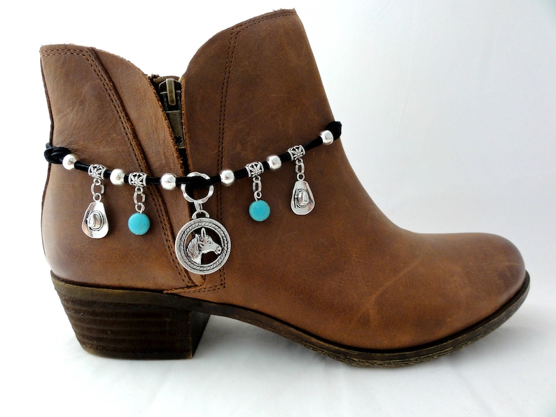 Cowboy Boot Anklet Jewelry Turquoise Boot Jewelry Laredo | Etsy