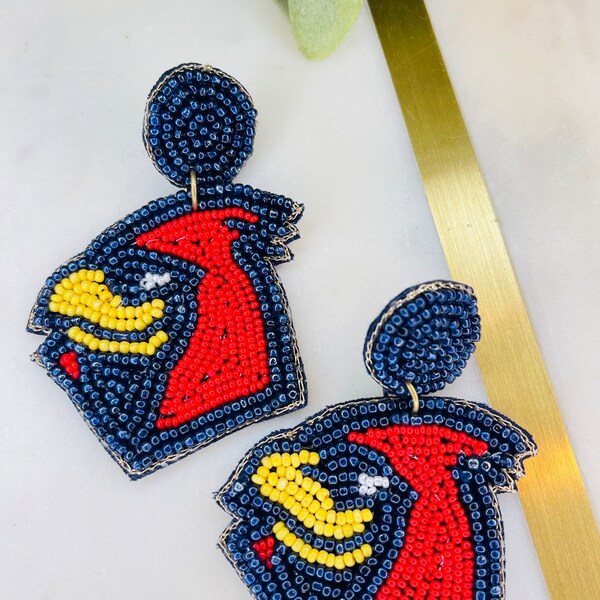 Cardinal Earrings - Etsy