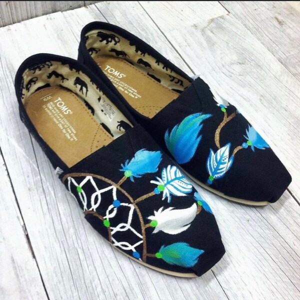 Hand Painted Toms - Etsy