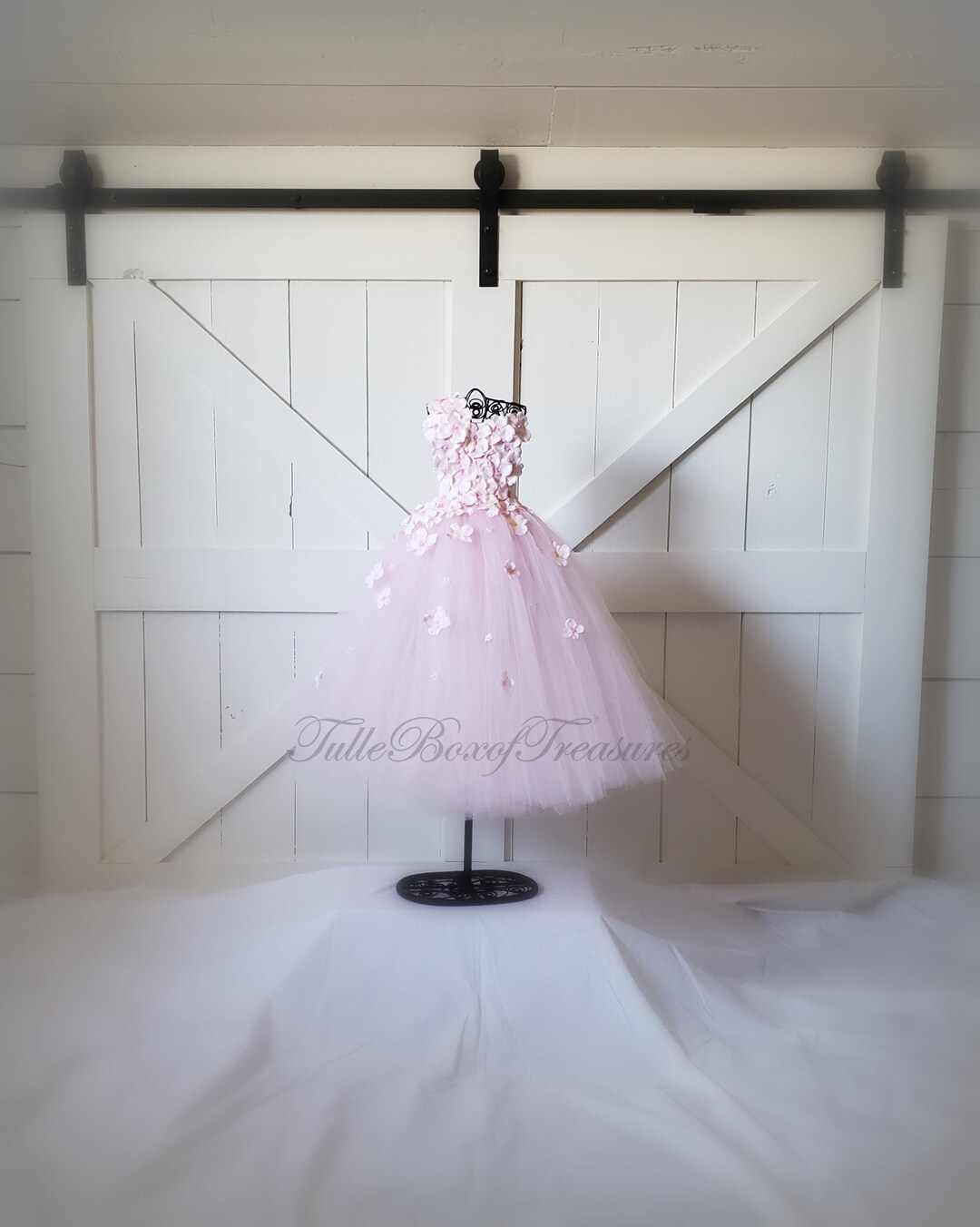 Light Pink One-strap Flower Girl Dress - Etsy