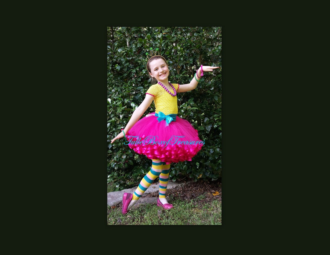 Fancy Pink Costume Ensemble With Ribbon Trimming/halloween/dress Up ...