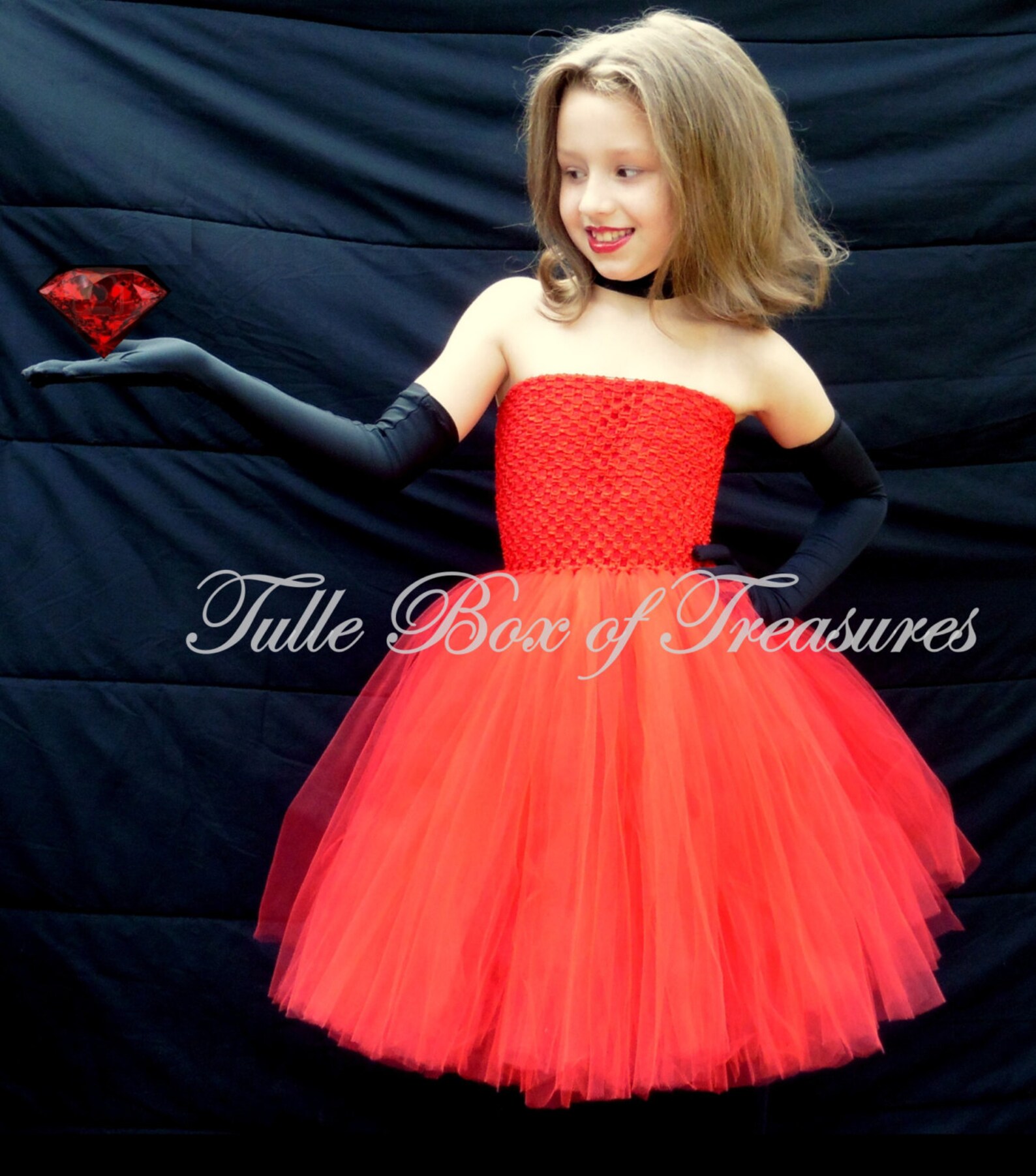 Evil Scarlet Red Dress Tutu Costume (gloves & Linings Are Optional) - Etsy