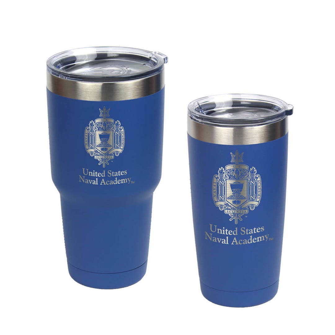 U.S. Naval Academy Crest Engraved Tumblers - Etsy