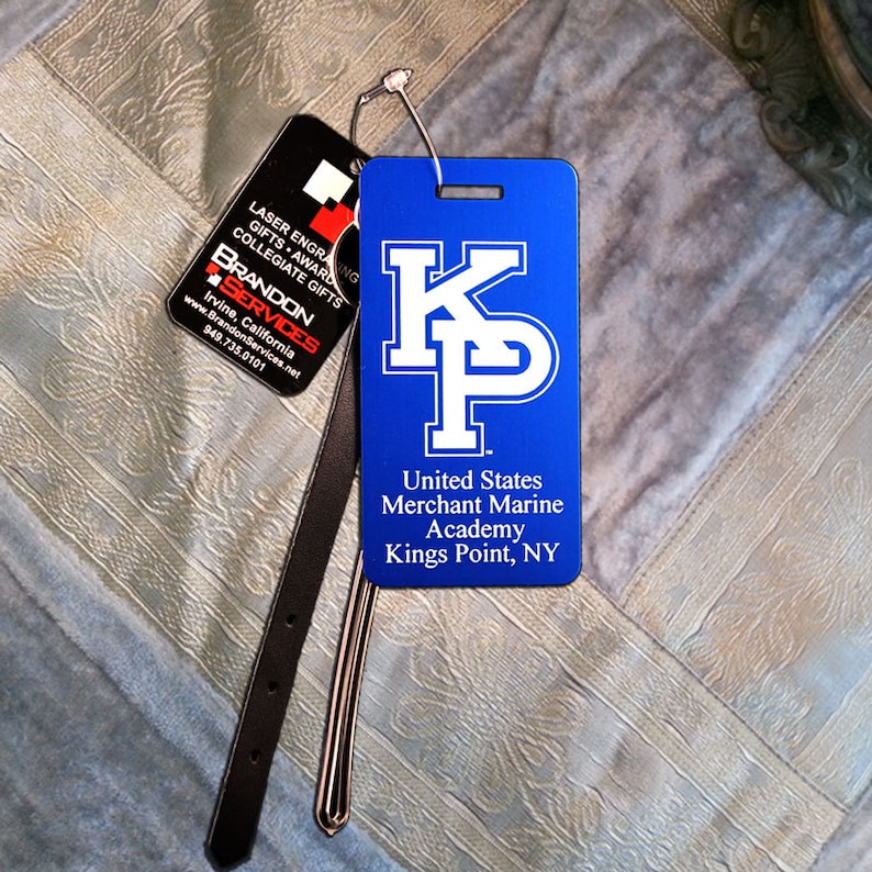 U.S. Merchant Marine Academy Custom Engraved Luggage Tags, Laser ...