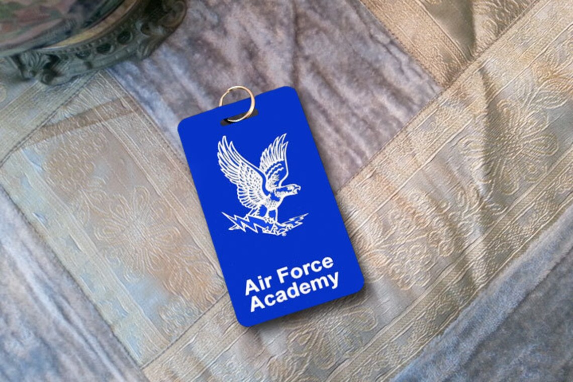 U.S. Air Force Academy Custom Engraved Luggage Tags, Laser Engraved ...