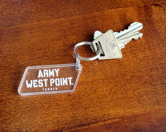 Army West Point Varsity Sports Shield Key Chain | Etsy