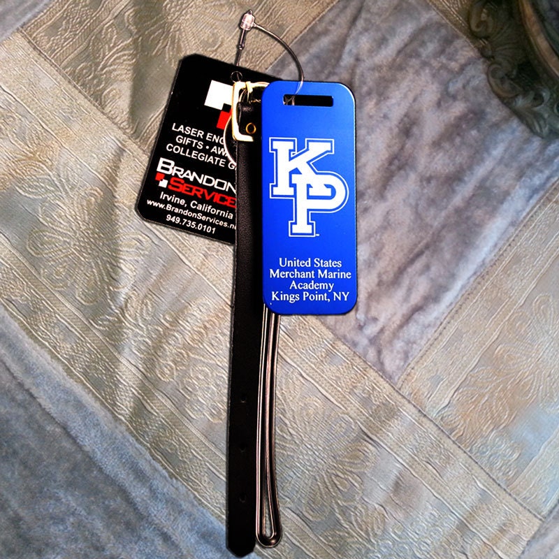 U.S. Merchant Marine Academy Custom Engraved Luggage Tags - Etsy