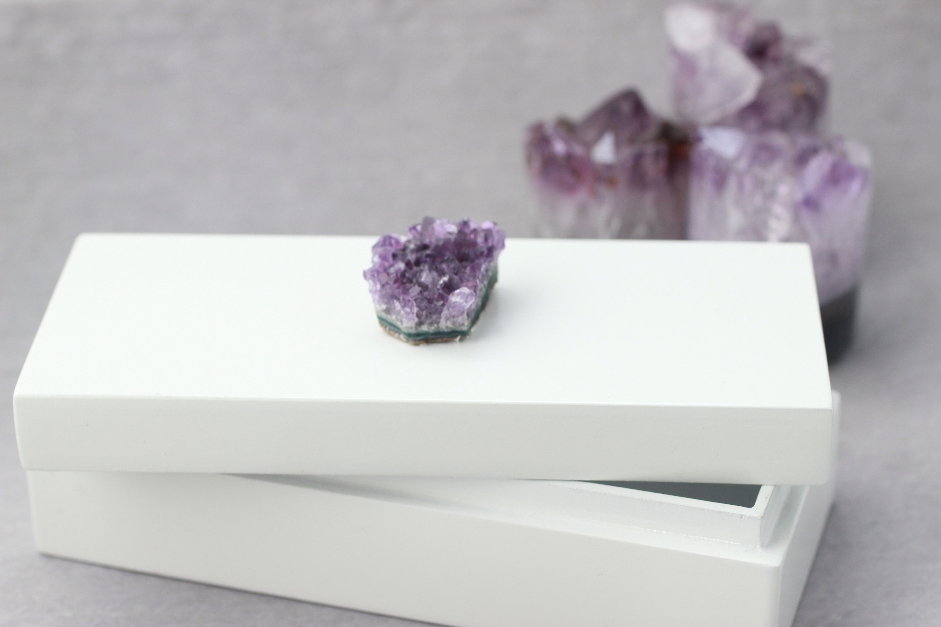 Crystal Jewelry Box Trinket Box with Lid Crystal Decor | Etsy