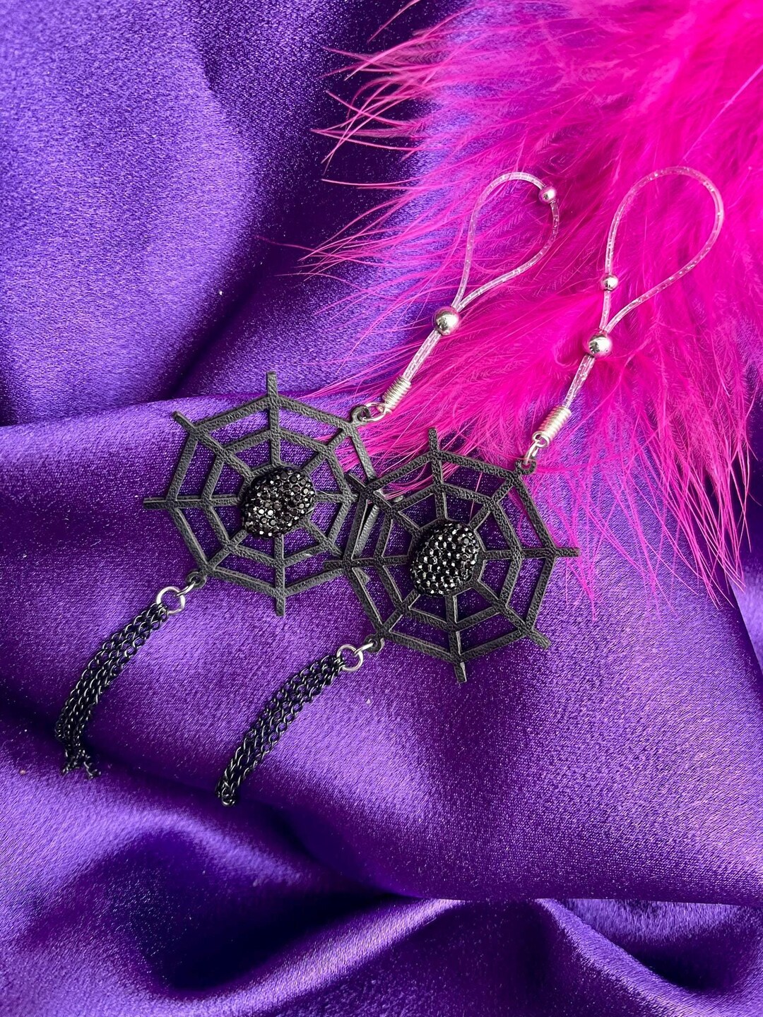 Halloween Spider Web. Sexy Nipple Clamps. Mature. - Etsy