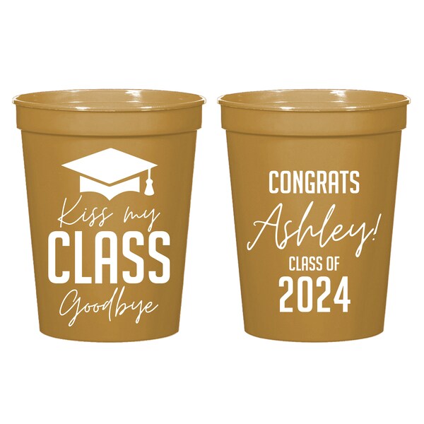 Custom Graduation Stadium Cups - Etsy