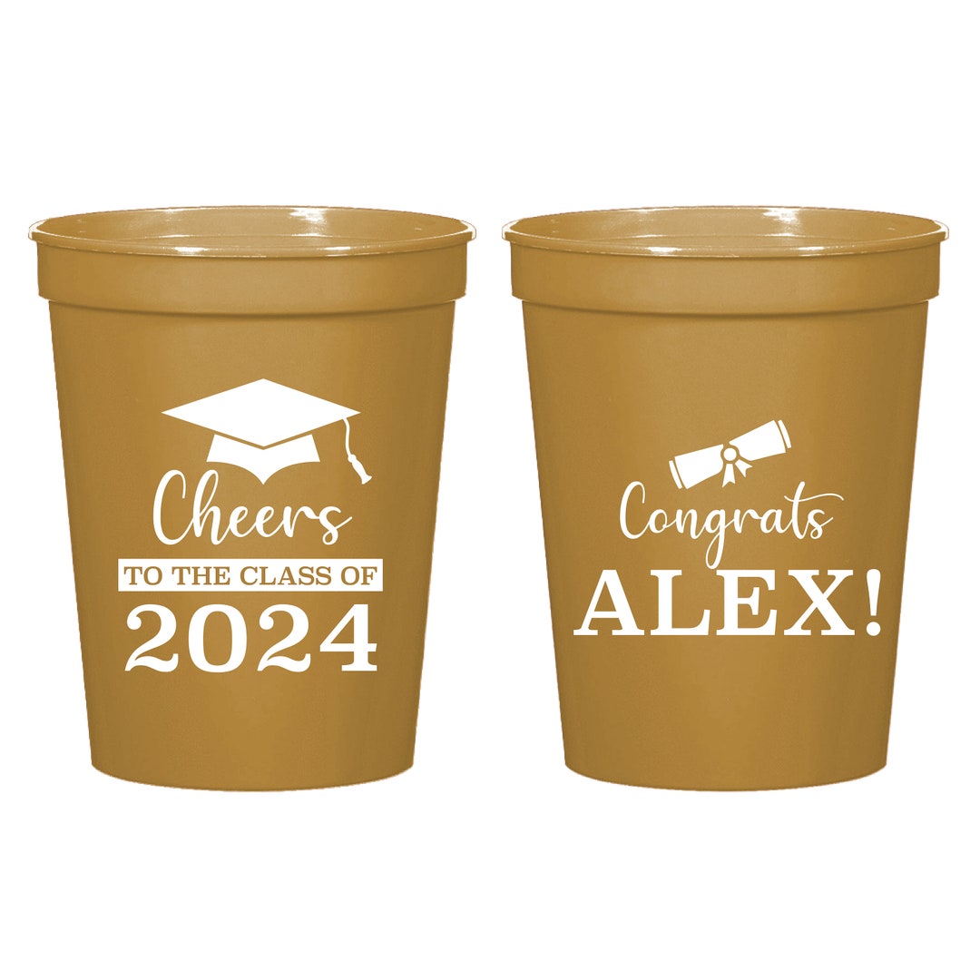 Custom Graduation Stadium Cups, Personalized Graduation Stadium Cup ...