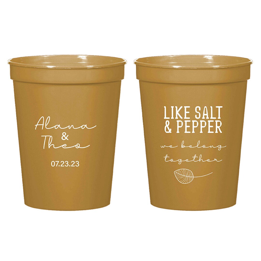 We Belong Together Stadium Cup, Personalized Wedding Stadium Cup ...