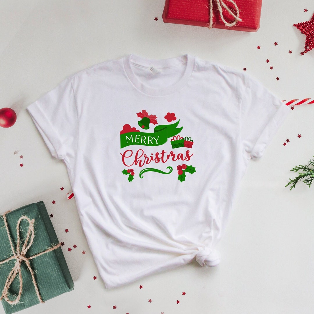 Merry Christmas Tees Personalized Christmas T-shirts Custom - Etsy Canada