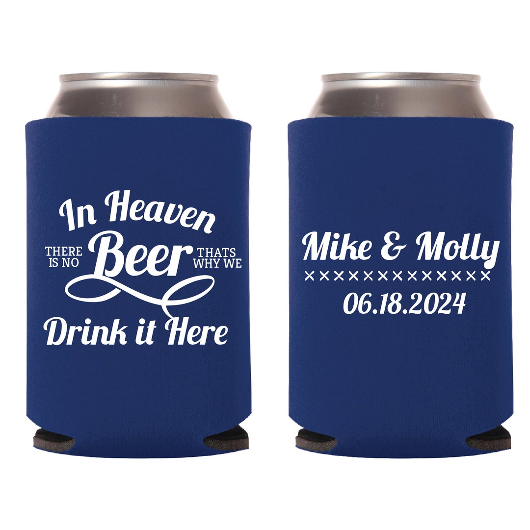 Custom Funny Wedding Coolies, Customized Can Coolers, Personalized ...