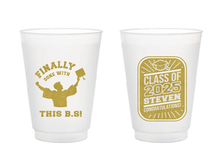 Congratulations on Your Graduation Customized Frosted Cups, Graduation ...