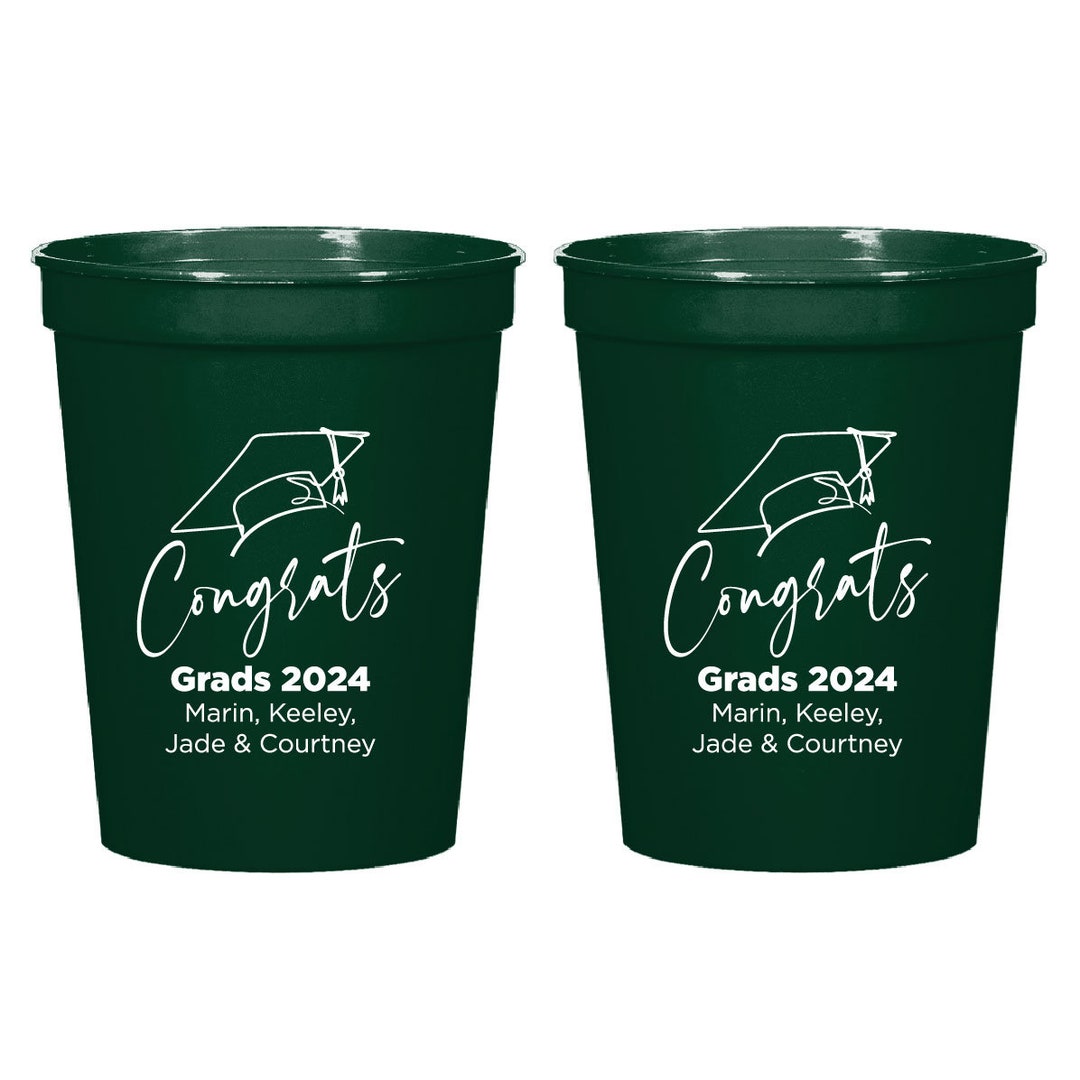 Graduation Party Stadium Cups, Graduation Party Stadium Cups Favors ...