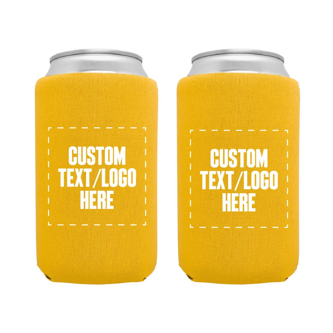 Custom Neoprene Can Coolers, Personalized Neoprene Can Cooler Favors ...