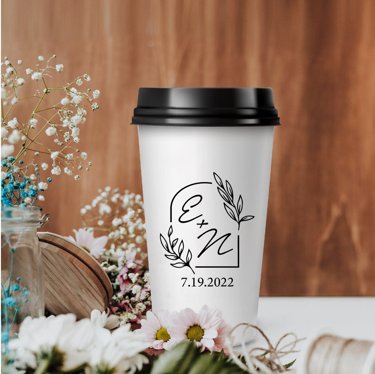 Miniature paper coffee cups store