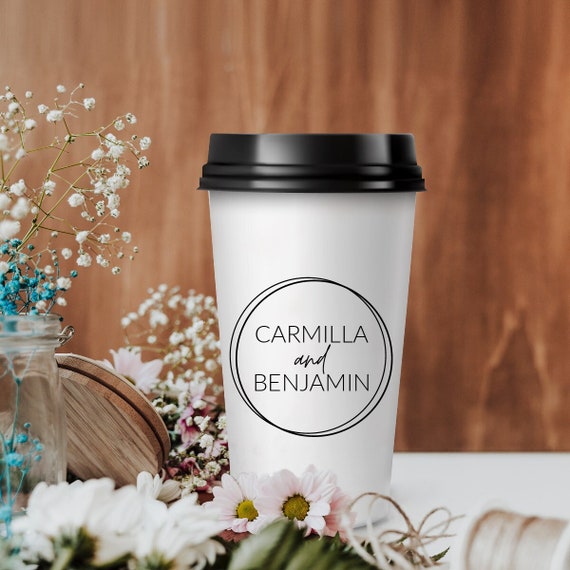 Elegant Custom Paper Cups Wedding Coffee Cups Custom Drinkware Custom Wedding Coffee Cups Personalized Wedding Paper Coffee Cups 325 Etsy Ireland