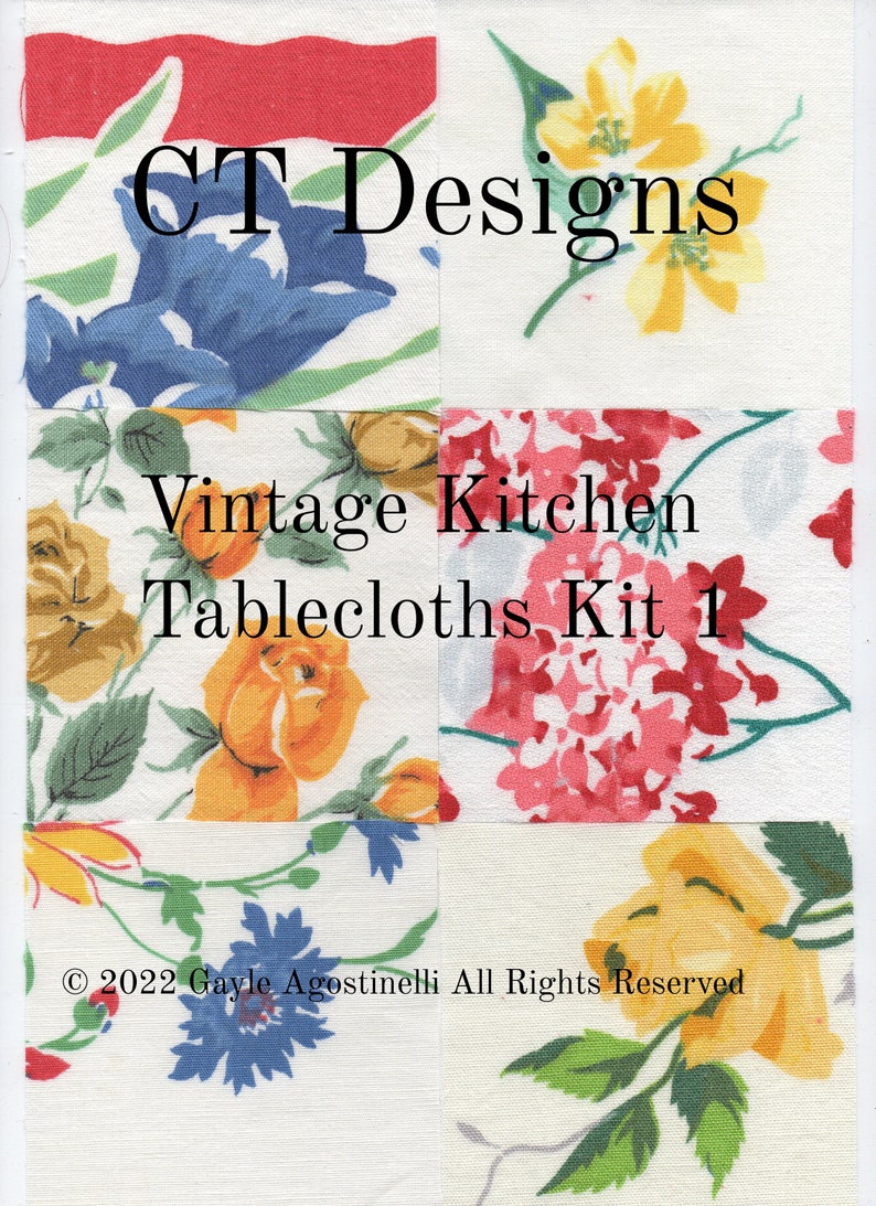 Vintage Kitchen Tablecloths - Kit 1 - Digital Download - Etsy
