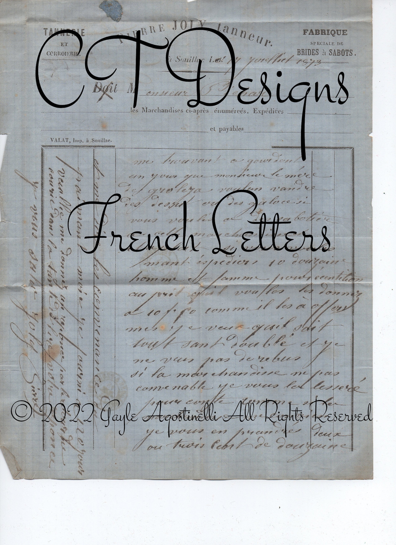 Vintage French Letters Digital Download - Etsy