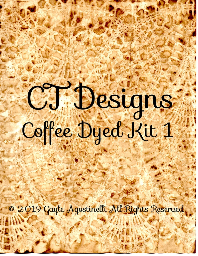 Coffee Dyed Digital Download Kit 1 | Etsy