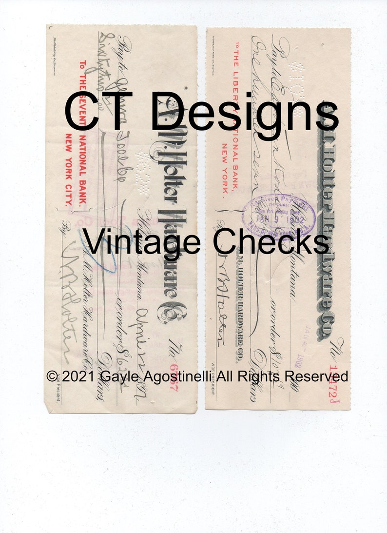Vintage Check Kit Digital Download - Etsy