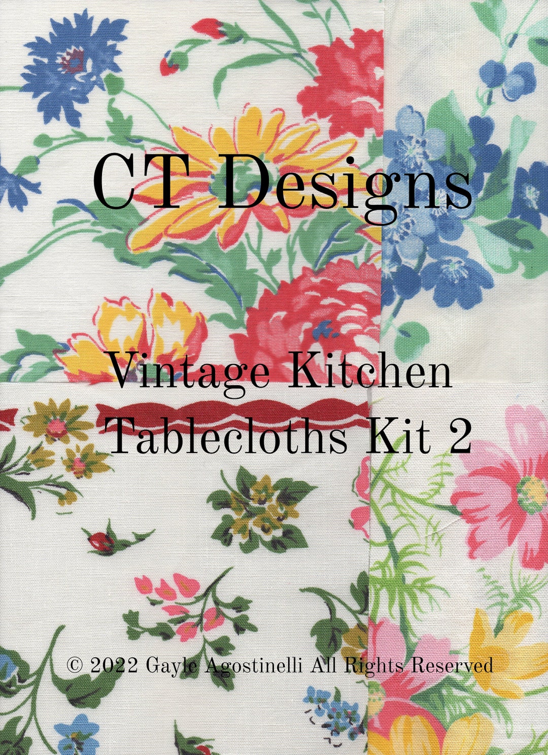 Vintage Kitchen Tablecloths - Kit 2 - Digital Download - Etsy