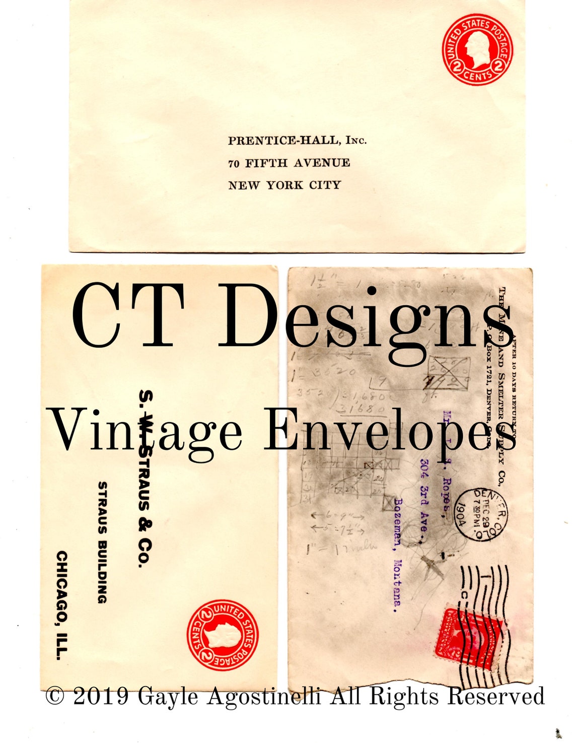 Vintage Envelope Digital Download - Etsy