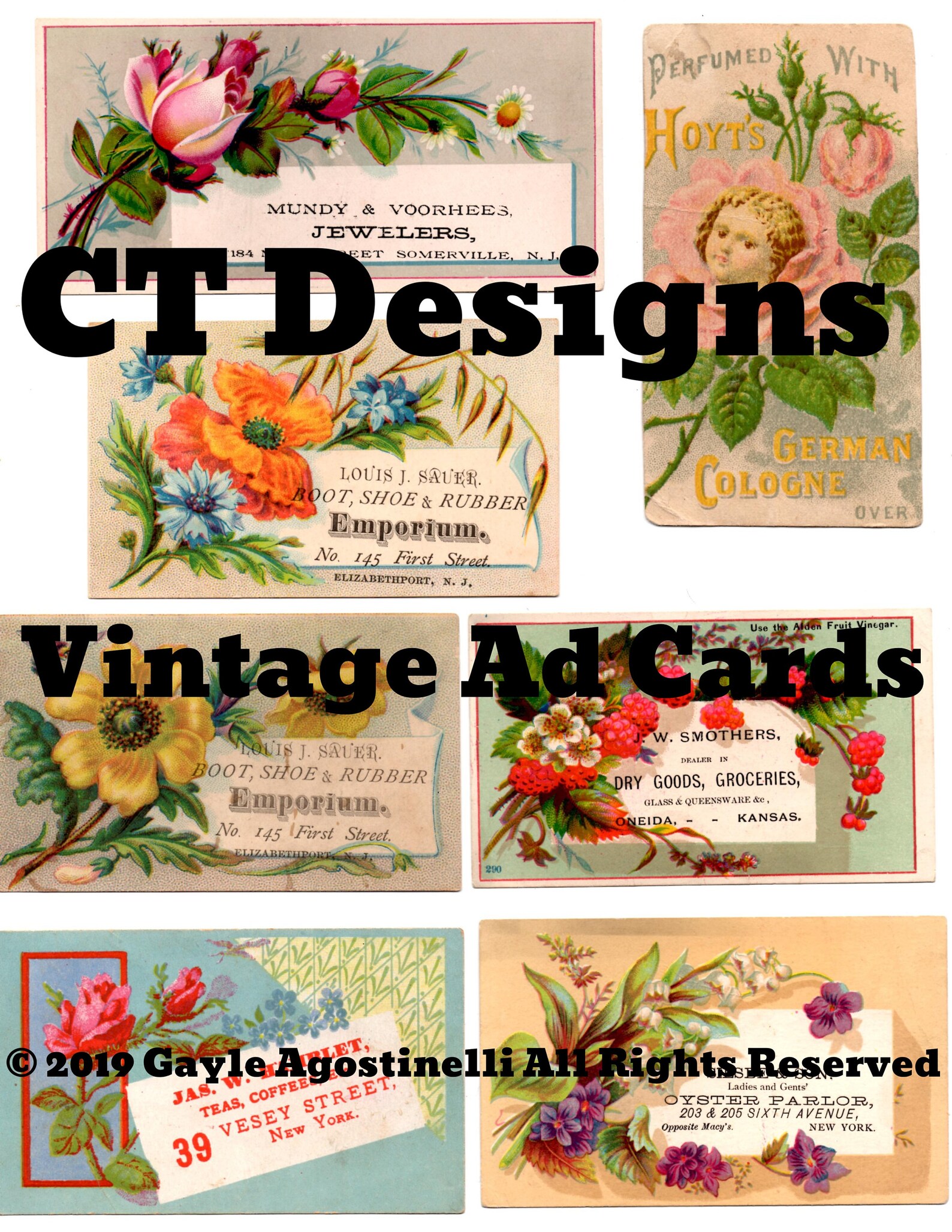 Vintage Advertising Cards Digital Download - Etsy