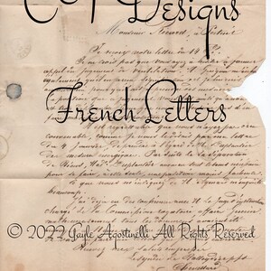 Vintage French Letters Digital Download - Etsy