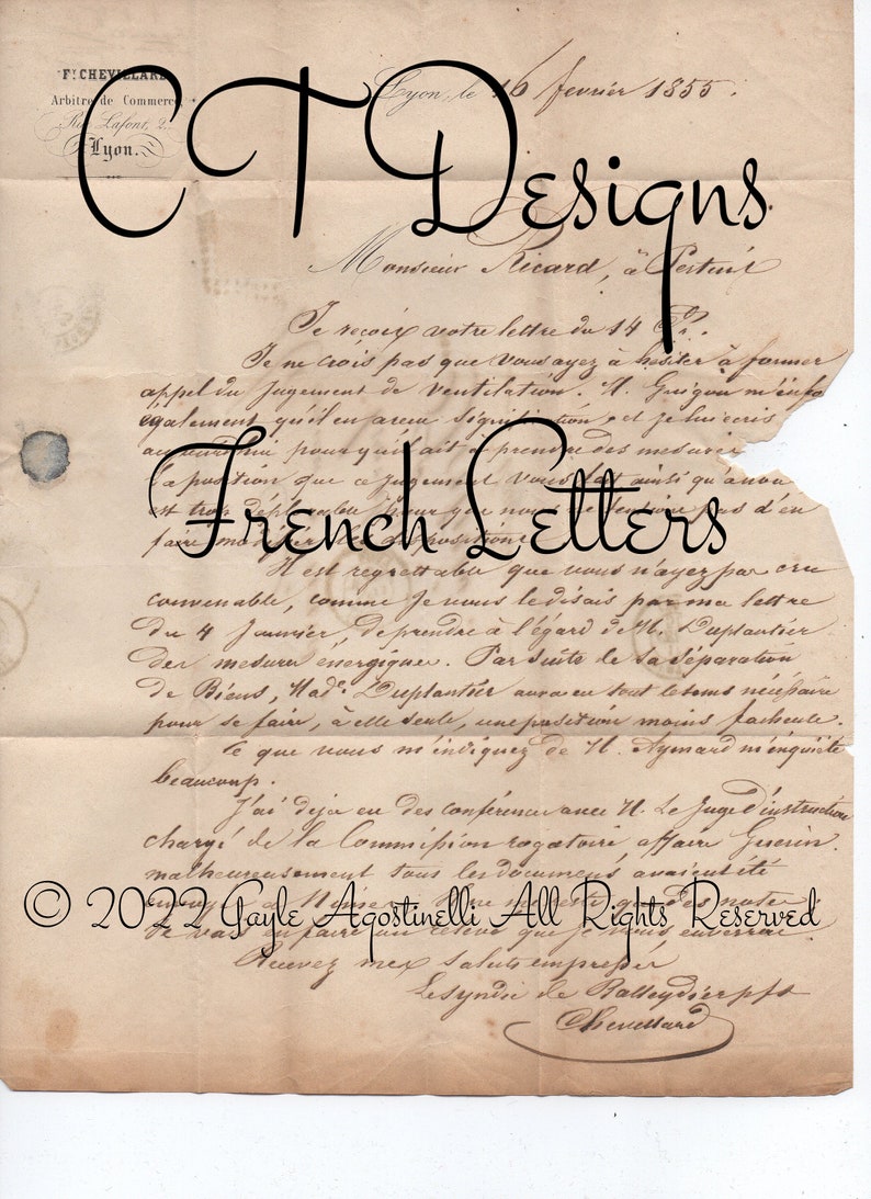 Vintage French Letters Digital Download - Etsy