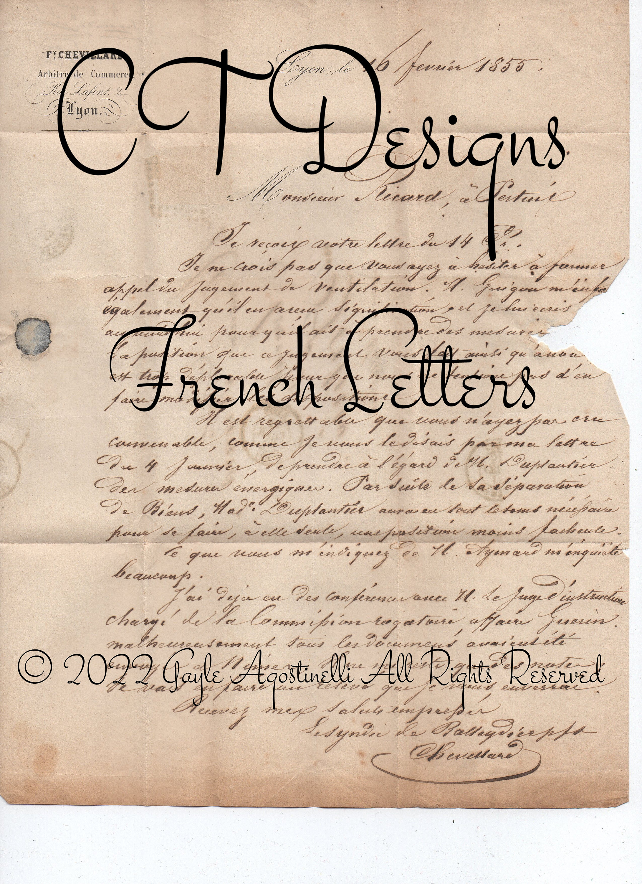 Vintage French Letters Digital Download - Etsy