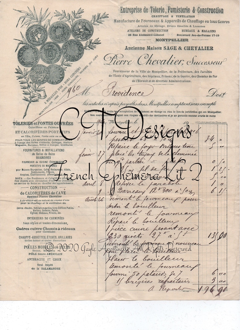 Vintage French Ephemera Kit 2 Digital Download - Etsy