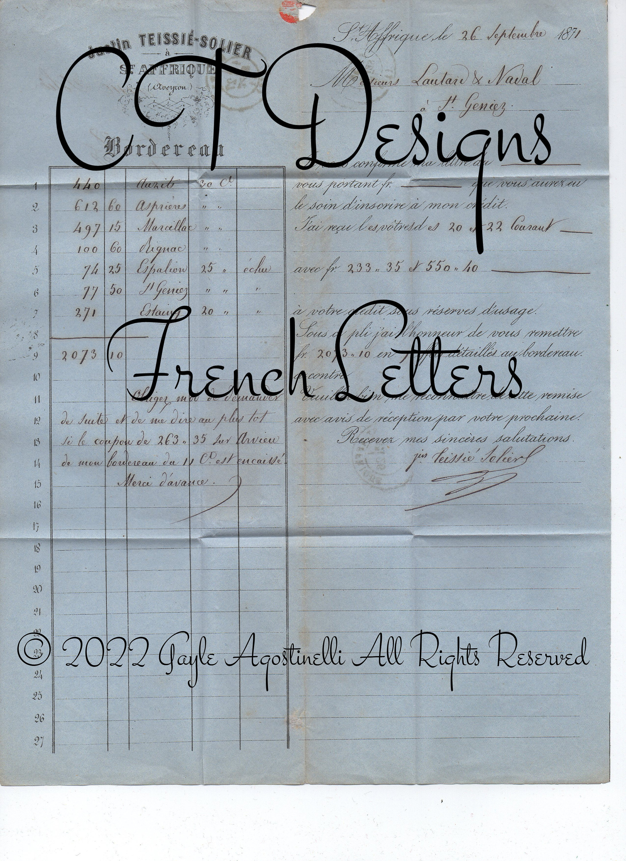 Vintage French Letters Digital Download - Etsy