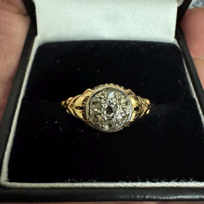 Cluster Rosecut Ring - Etsy