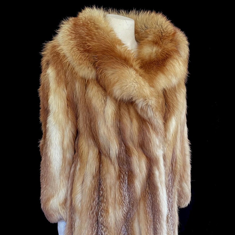 Red Fox Fur Coat - Etsy