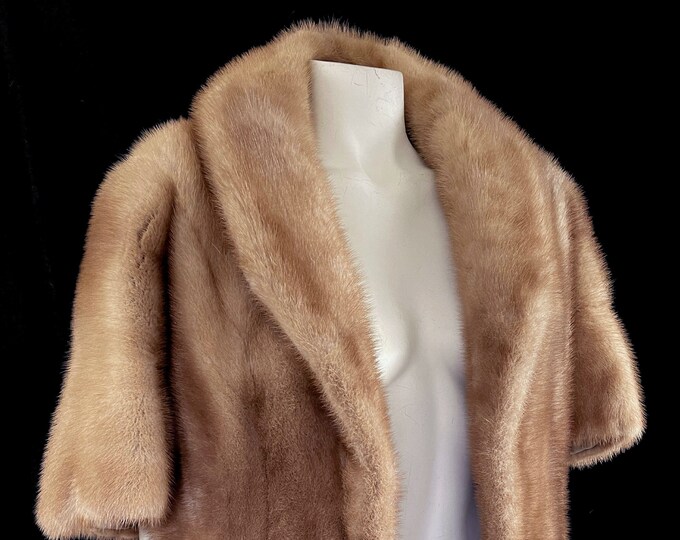 Azurene MINK Fur Stole, Winter Wedding Gift, Ivory Real Vintage Shawl ...